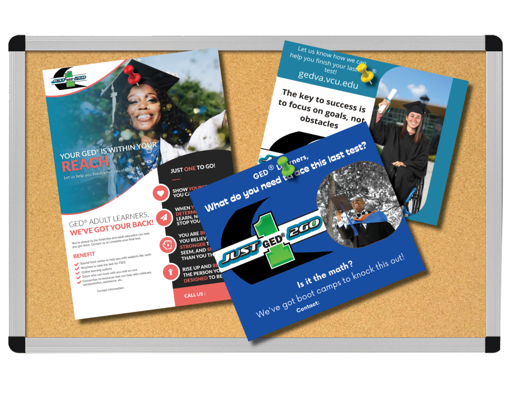 Just1_2GO Virginia GED® Campaign – GED Virginia